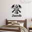 Fire Hydrant Firefighter Axes Wall Decal Personalized Vinyl Sticker ...