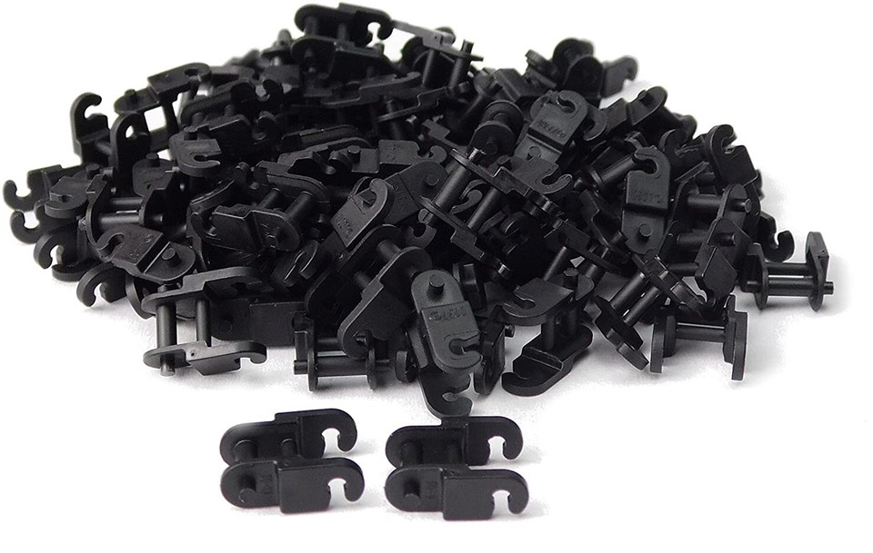 🔥100pcs LEGO 3711 New Black Technic Link Chain Link Pieces tank track ...