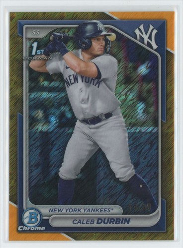 2024 Bowman Chrome Baseball Prospects Gold Shimmer Refractor Caleb ...