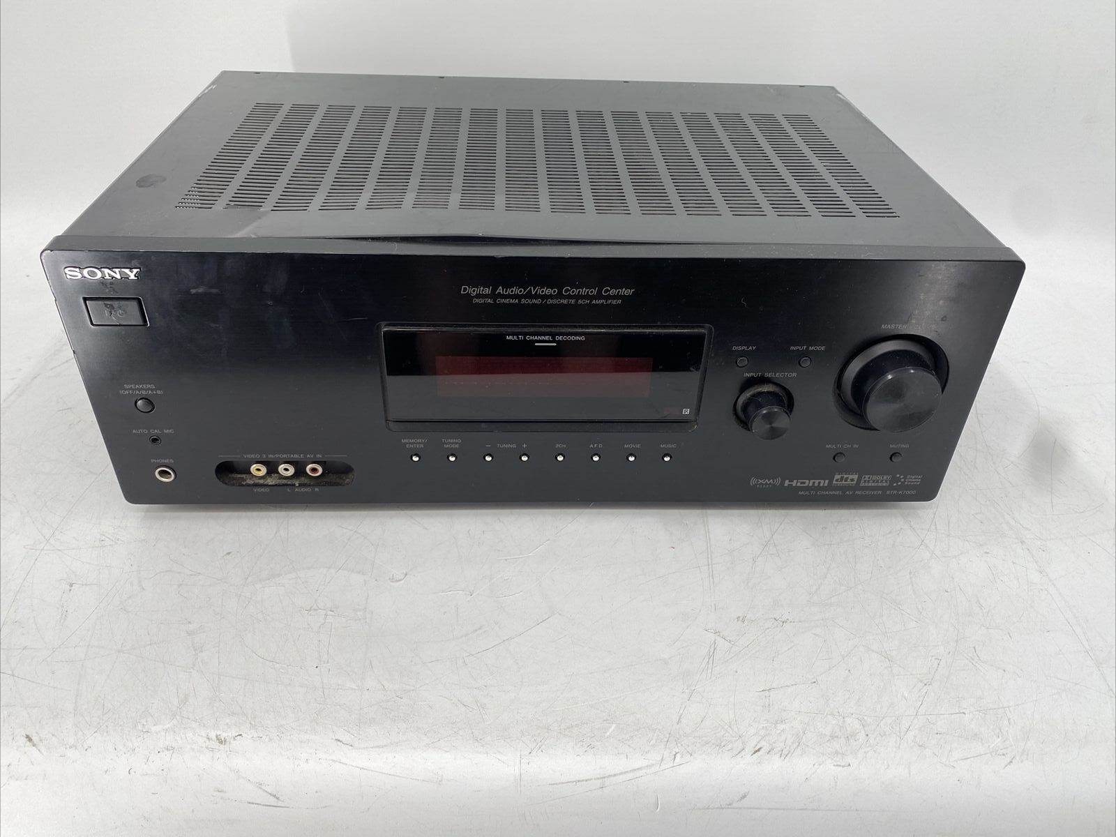 Sony Str-k7000 5.1 Channel A/v Receiver Only Black Home Theater 900w ...