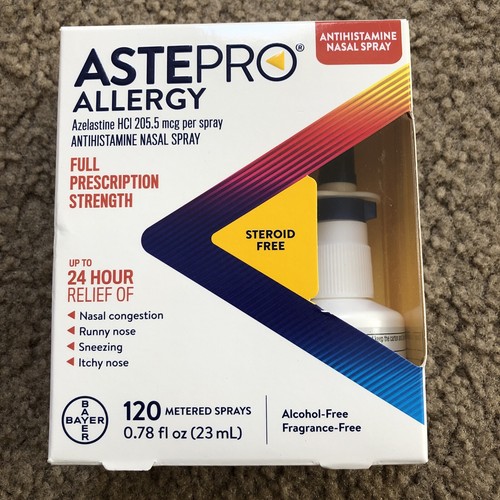 Astepro Allergy, Antihistamine Nasal Spray. 120 Metered Sprays, Exp 02/ ...