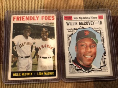 1964 Topps Friendly Foes #41 Willie McCovey + 1970 All Star Card #450 ...