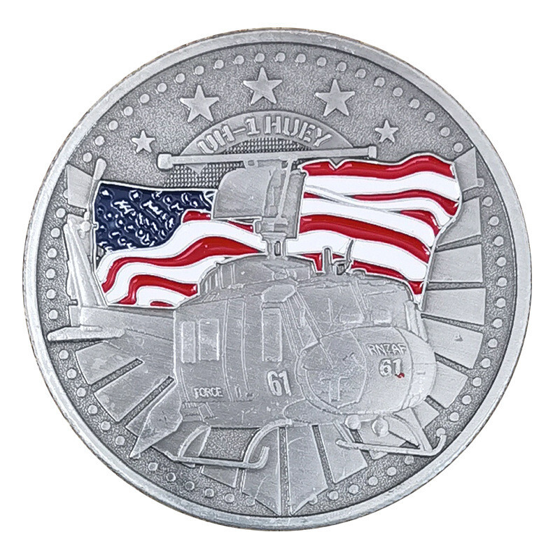 US Military UH-1 HUEY UTILITY HELICOPTER Challenge Coin Collectible ...