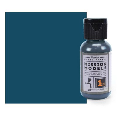 Mission Models Premium Hobby Paint Gloss Sea Blue FS 15042 1oz MMP-065 ...