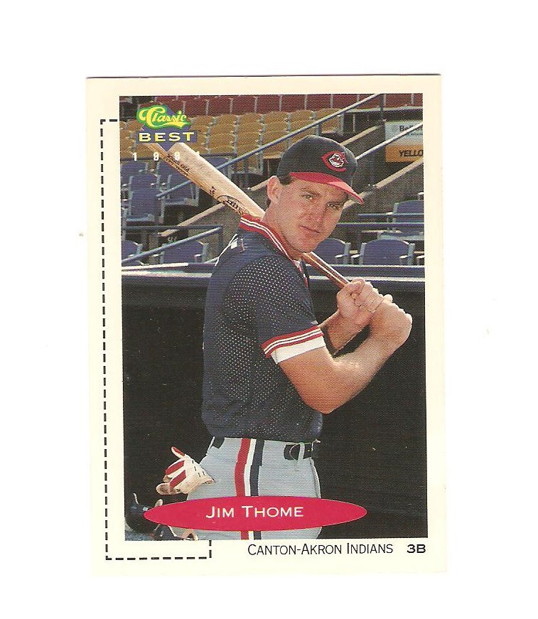 1991 Classic Best Baseball Card #195 Jim Thome Minor League Rookie Card ...