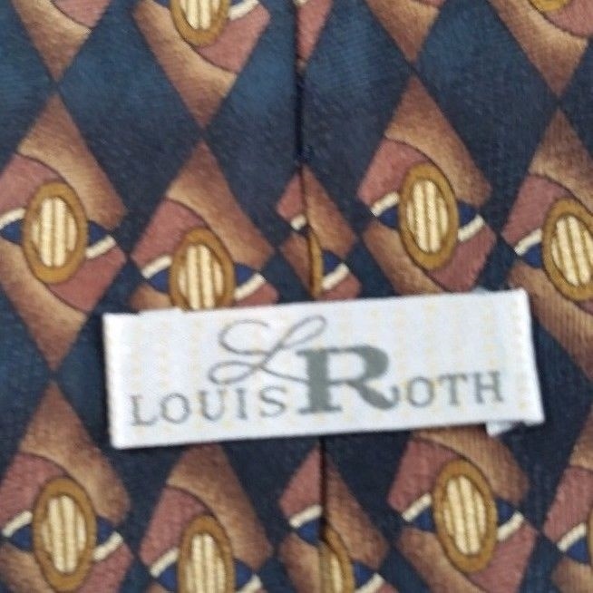 LOUIS ROTH 100% Silk Men's Tie NWOT Brown Black Necktie | eBay