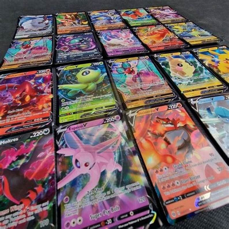 Pokemon Card Bulk Lot 50 GUARANTEED V/EX/UR Per Purchase! | eBay