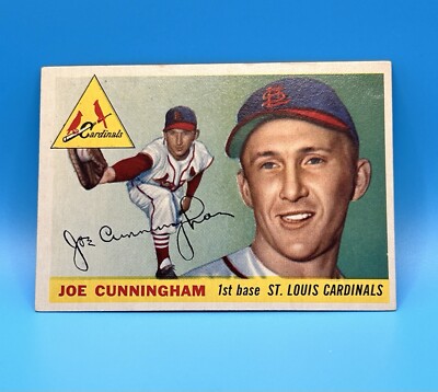 1955 Topps #37 Joe Cunningham Rookie RC St. Louis Cardinals EX-NM SHARP ...