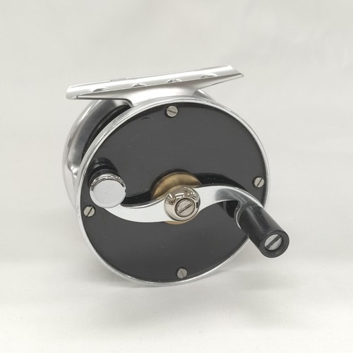 Vintage Fly Reel S-Handle Black & Silver Junk for Repair Parts Decor ...