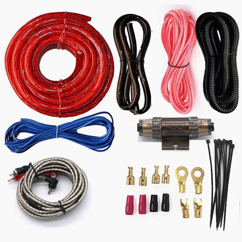 2300 Watts 4 AWG GAUGE Car Audio Subwoofer Amplifier Wiring Kit High ...