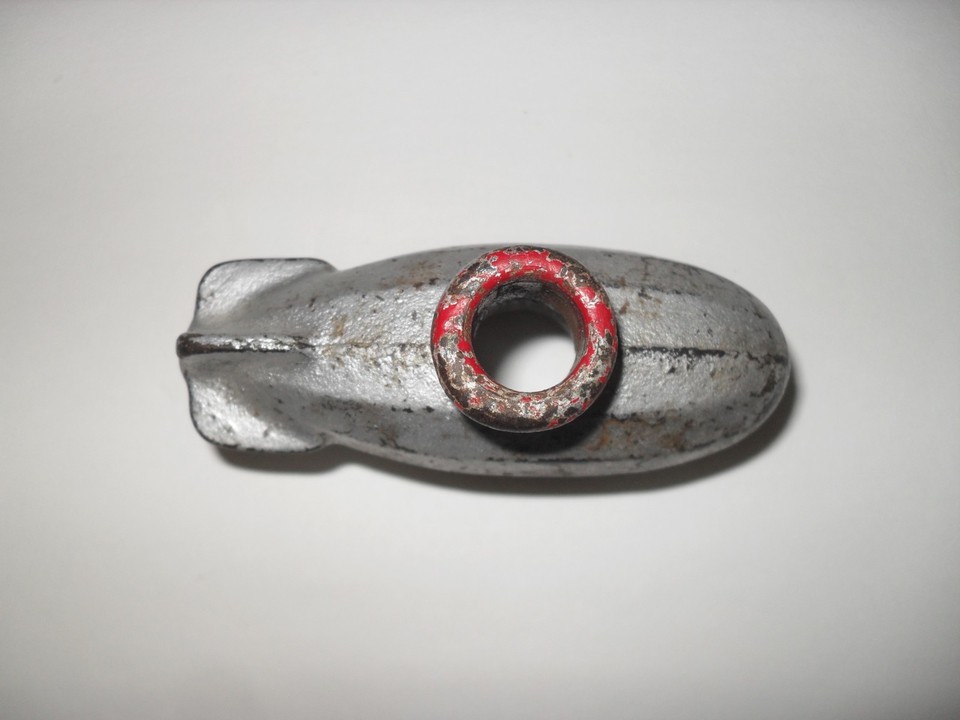 1930's Antique Cast Iron Zeppelin Dirigible Firecracker Cannon Novelty ...