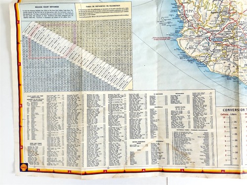 Shell Highway Road Map of Mexico 1957 H.M. Gousha Company | eBay