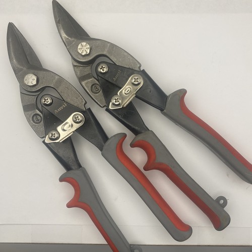 Lot of 2 Anvil Aviation Snips - Left Cut - Red & Gray Handle - Tin ...