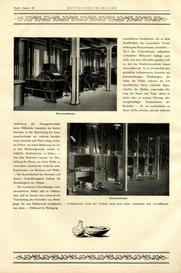 Bread factory Schubert in Haale Germany XXL 1925 German ad advertising ...