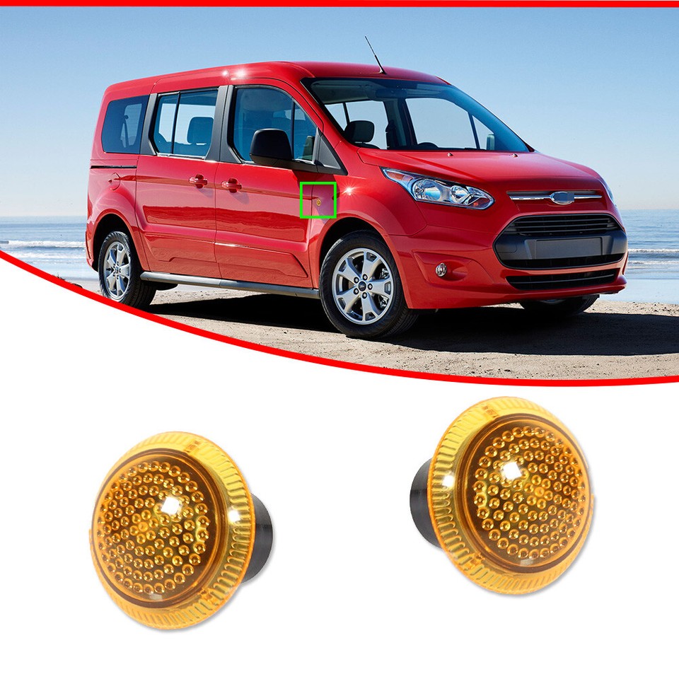 For 2010-2021 Ford Transit Connect Side Fender Turn Signal Lights ...