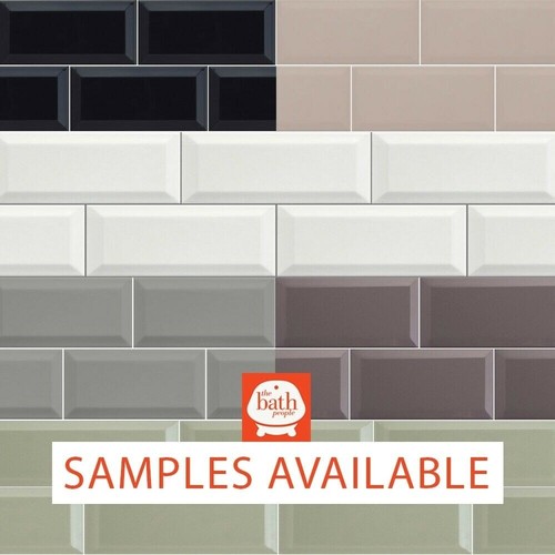 Metrolite London Underground Subway Bevelled Brick Ceramic Tile 10x20cm ...