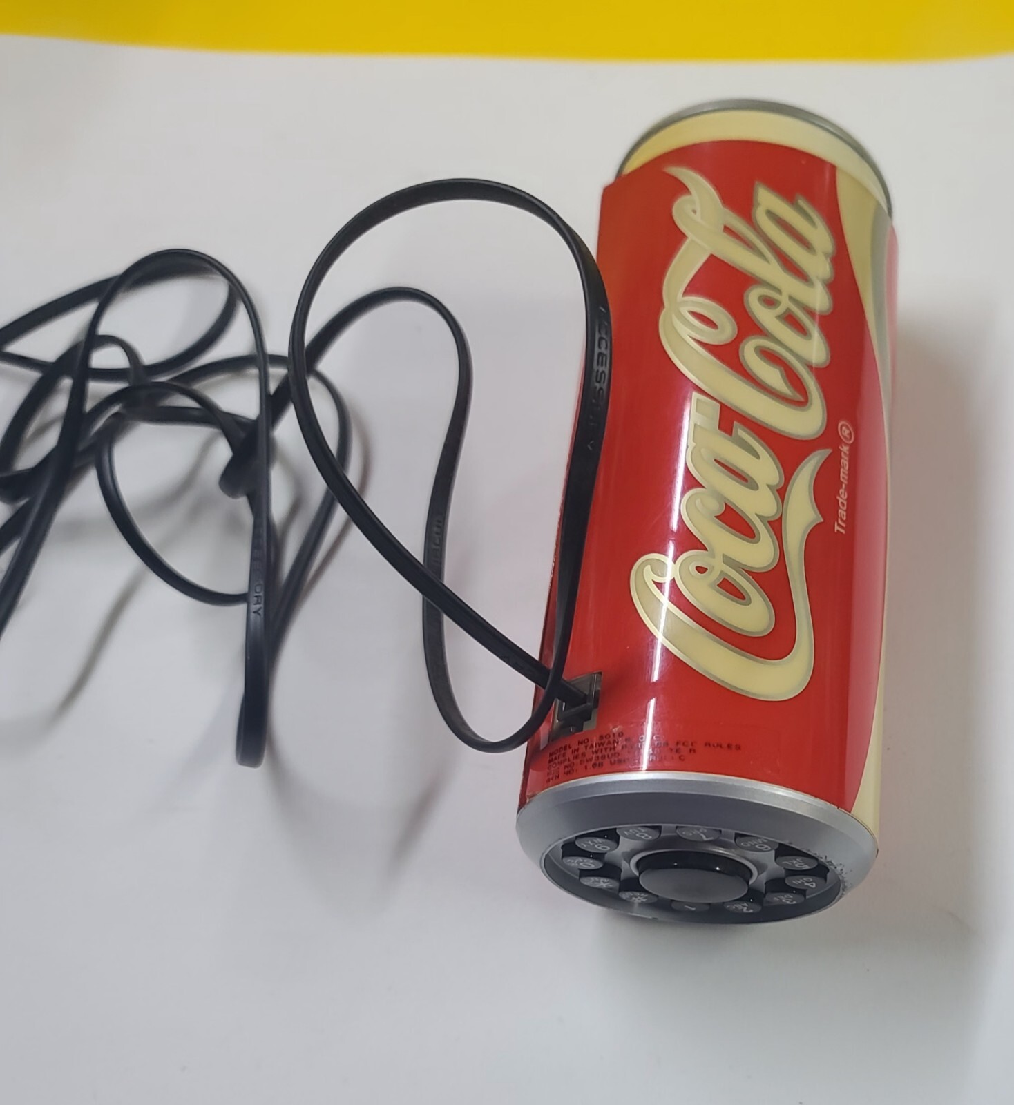 Vintage Coke Coca-cola plastic soda pop can telephone 1985 Works ...