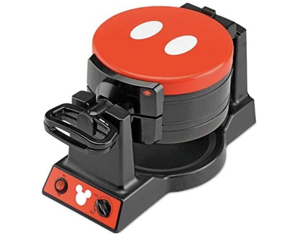 Disney Mickey Mouse Waffle Maker Double Flip Makes Up To 6 Waffles At ...