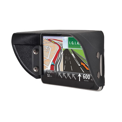 Universal PU Leather Sun Shade Glare Visor Shield for Car GPS Navigator ...