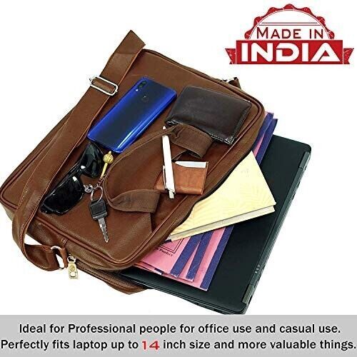 14 inch Laptop Messenger Organizer Shoulder Sling Office Bag Men ...