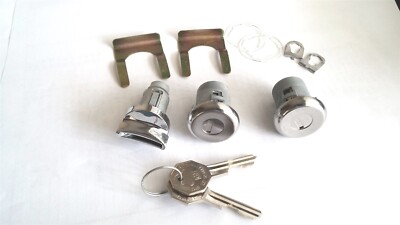 IGNITION & DOOR LOCK SET W/GM KEYS FITS GM MODELS SEE COMPATIBILITY ...