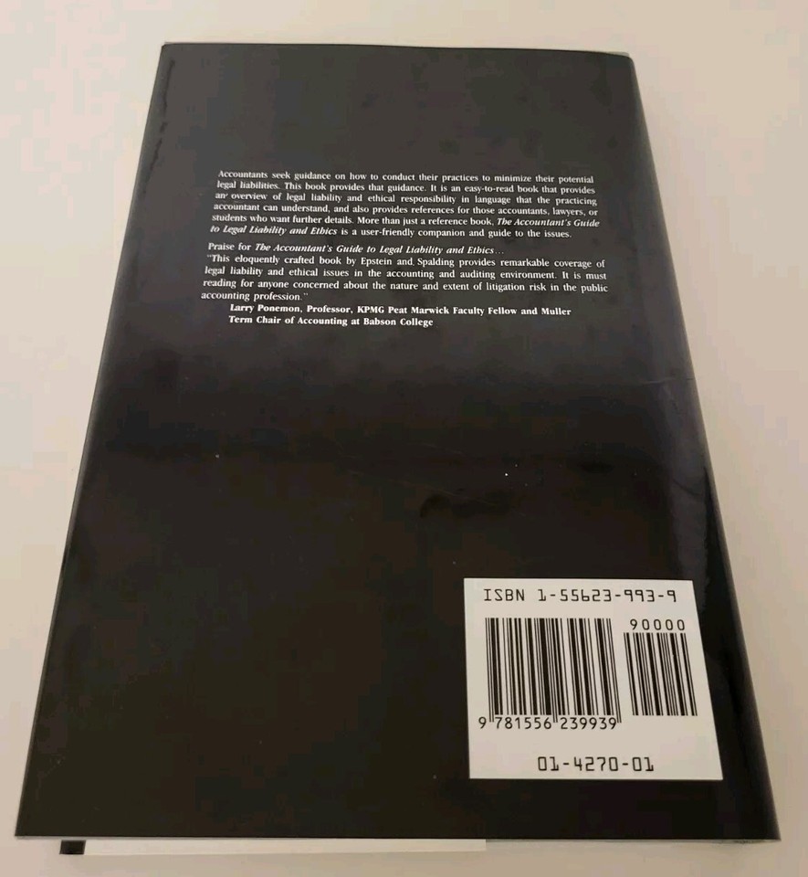 The Accountant's Guide to Legal Liability and Ethics by Spalding ...