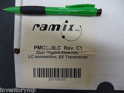 Ramix PMC669LC Dual Gigabit Ethernet, LC connection, SX Transceiver ...
