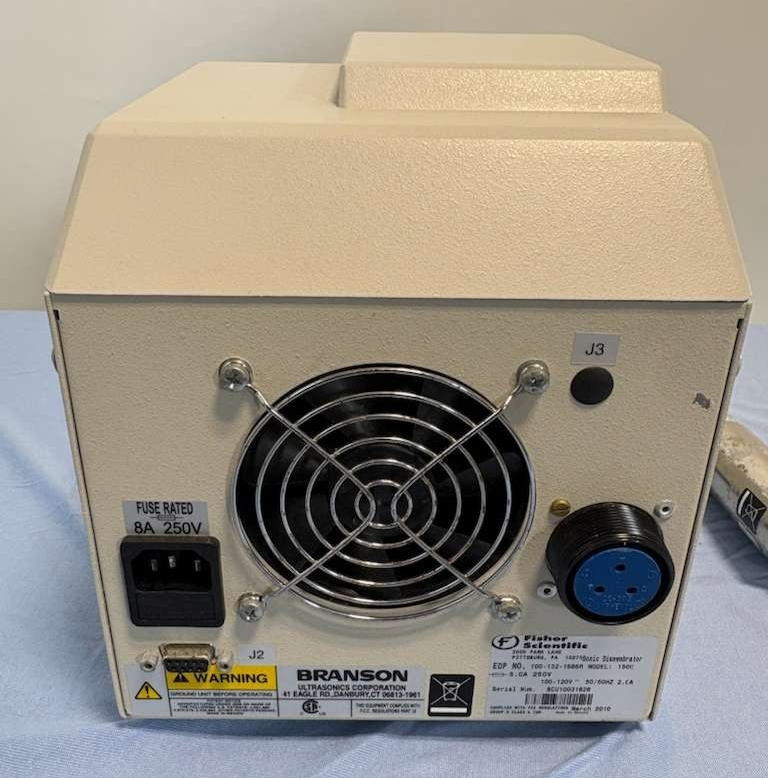 Branson Fisher Scientific Sonic Dismembrator & Small Volume Cell ...