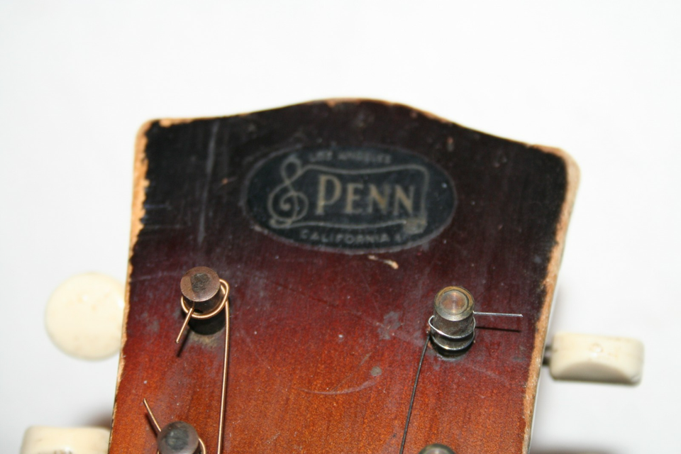 ANTIQUE FLAT BACK MANDOLIN TENOR SUNBURST TEARDROP BLUEGRASS FOLK ...