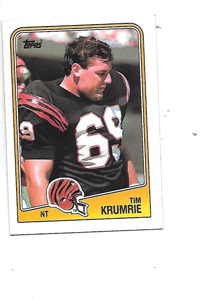 Tim Krumrie 1988 Topps Football Card #347 Cincinnati Bengals | eBay