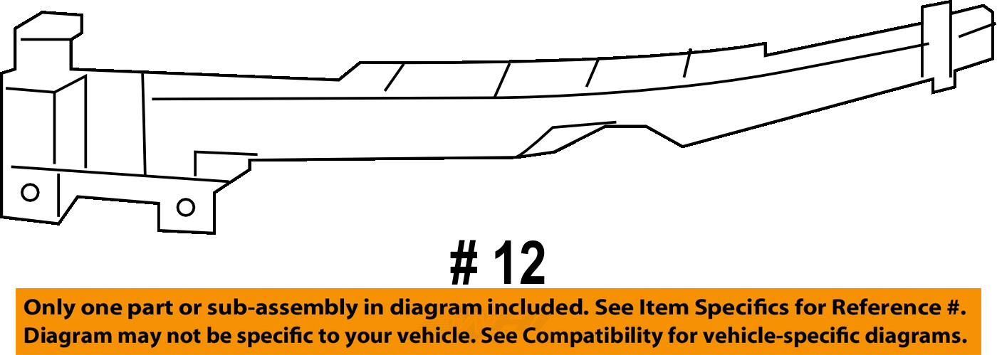 Buick GM OEM 10-13 LaCrosse Front Bumper Grille-Outer Support Right ...