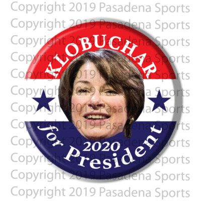 2020 AMY KLOBUCHAR FOR PRESIDENT 2.25" CAMPAIGN BUTTON aksd made in AZ ...