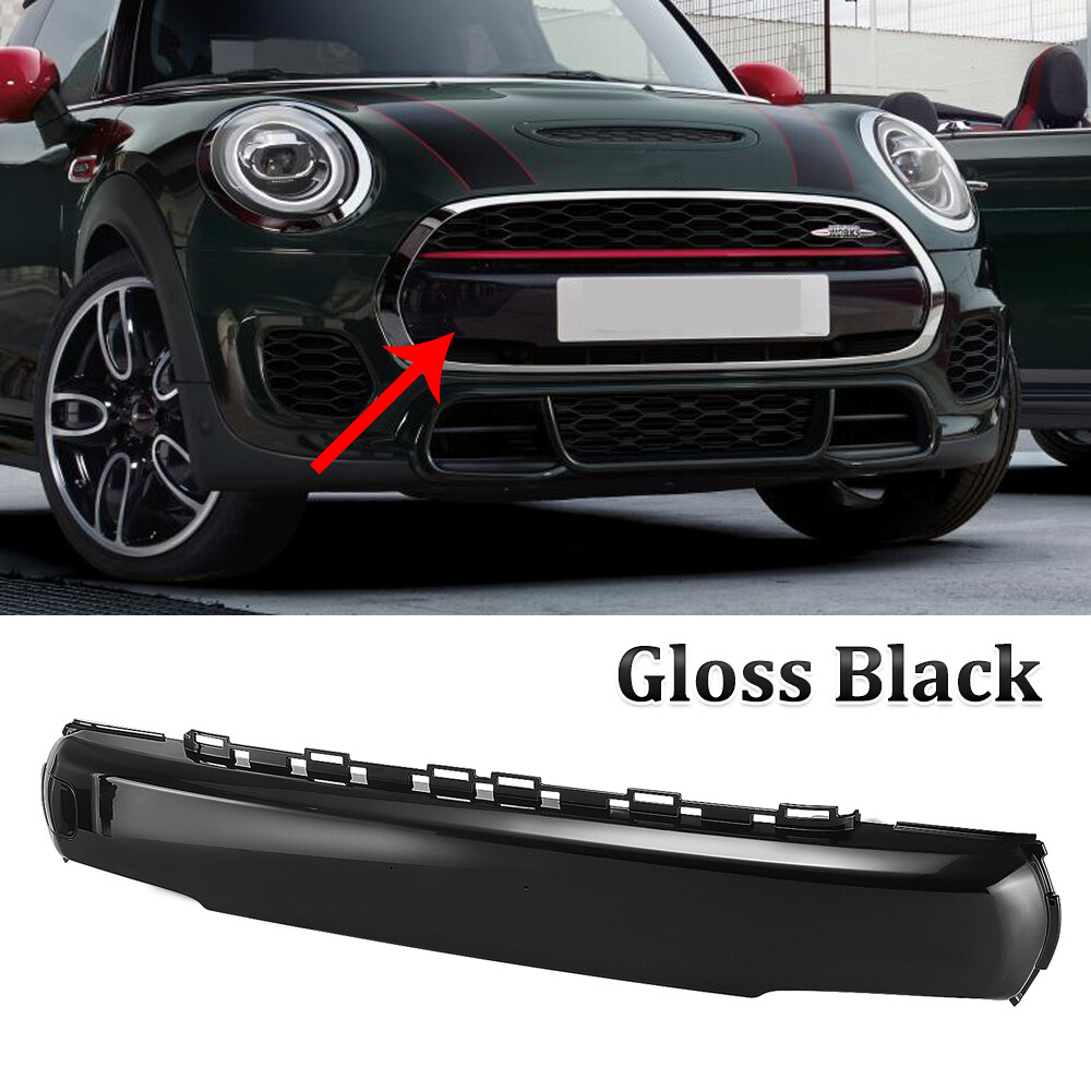 51117337791 Mini F55 F56 F57 Cooper JCW Front Number Plate Cover Gloss ...