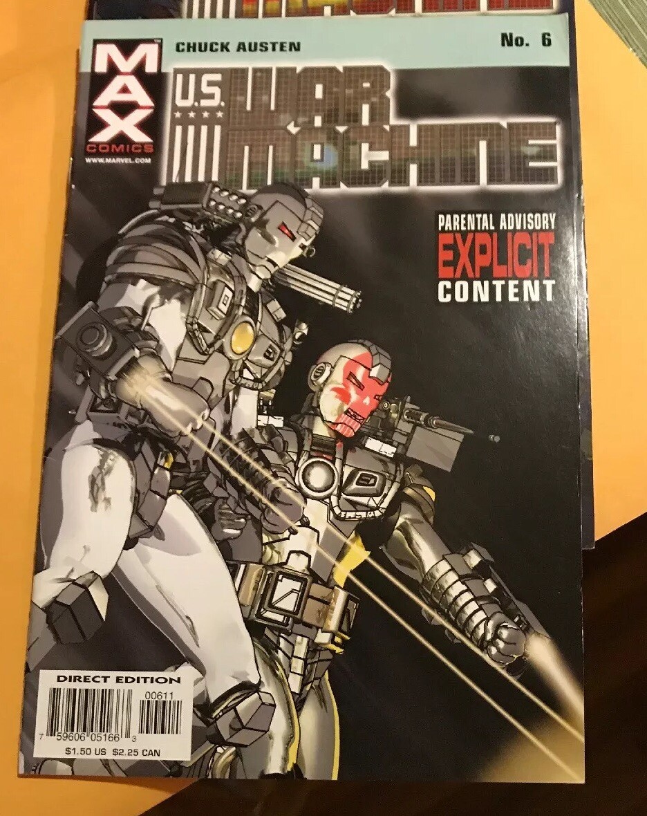 U.S. War Machine Marvel Max Comics Book Lot Of 4 (#5, #6, #7 & #8 ...