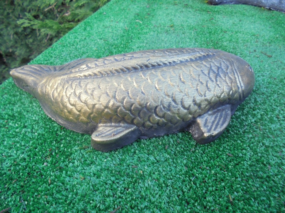 small carp concrete garden ornament | eBay UK