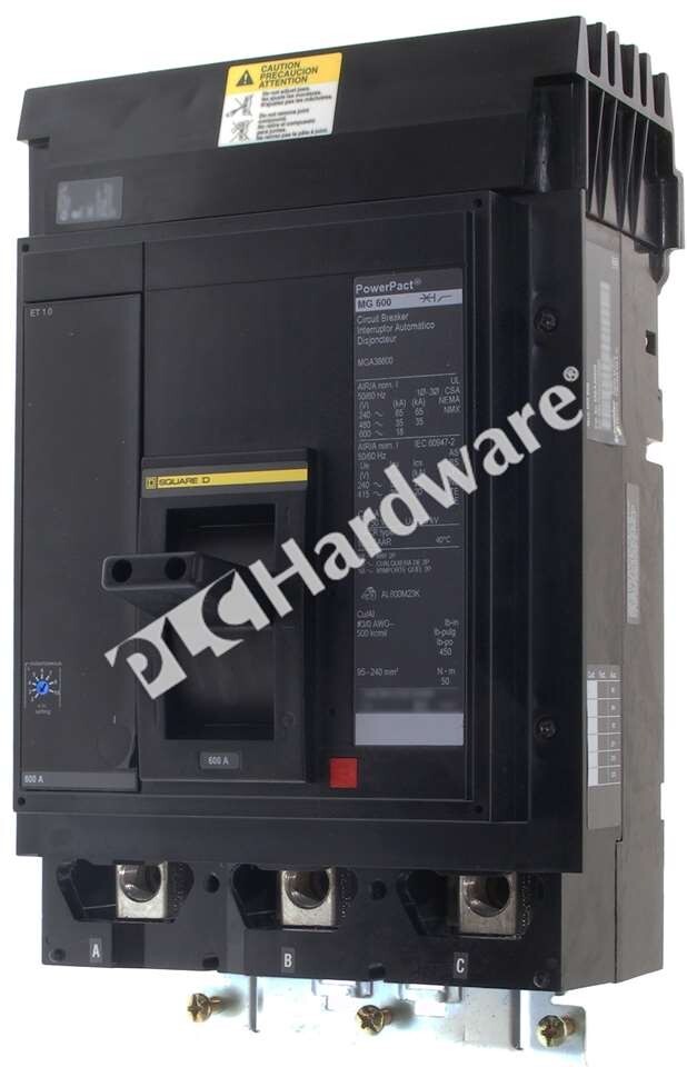 Surplus Schneider Electric MGA36600 Square D PowerPact MG 600 Circuit ...