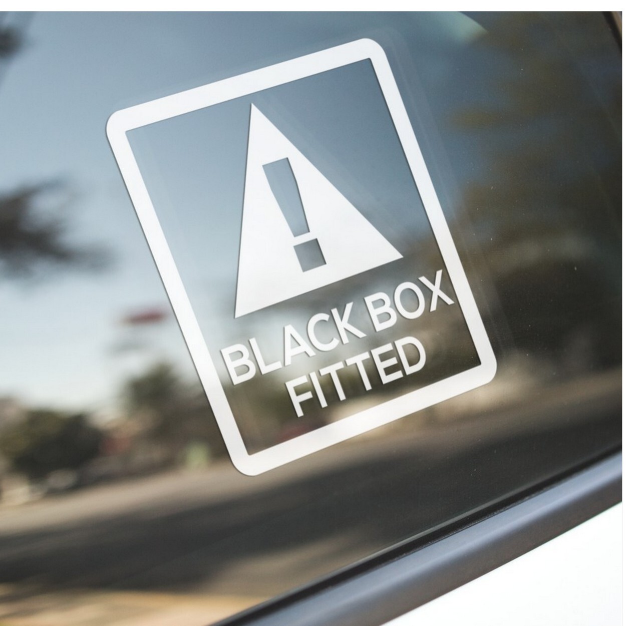Black Box Fitted Car Sticker New Young Driver Funny Window Bumper Decal ...