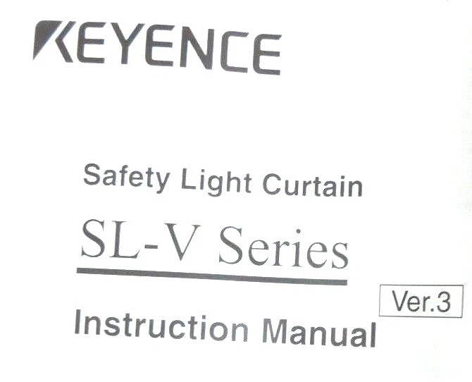 Keyence Safety Light Curtain Manual | Shelly Lighting