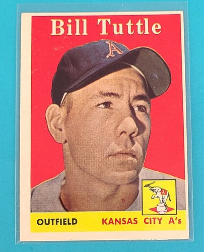 1958 Topps #23 Bill Tuttle Kansas City Athletics BASEBALL Card Z7 | eBay