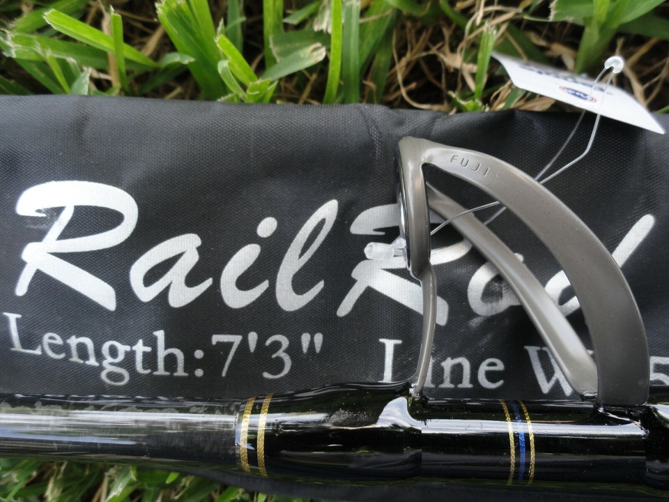 Jaws Big Game Stand-up Fishing Rail Rod 7'3" 50~120lb W/COVER & FUJI ...