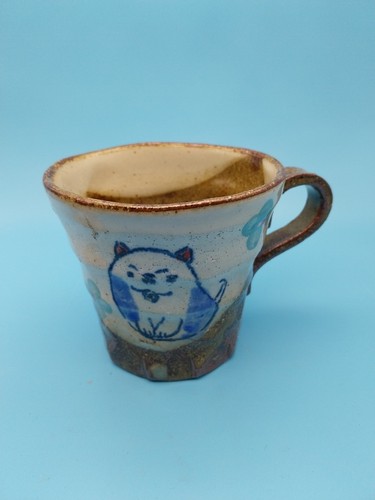 Japanese Studio Pottery Pair Of Mugs Cute Design | eBay UK