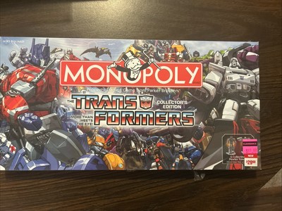New Monopoly Transformers Collector's Edition By Hasbro/ Factory Sealed ...