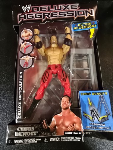 WWE Deluxe Aggression Chris Benoit Crashing Ladder Series 7 2007 | eBay