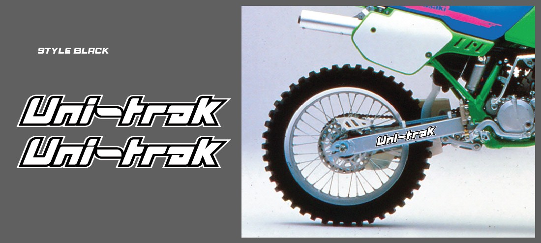 UNI-TRAK Swingarm decals / stickers Fits: Kawasaki Black | eBay