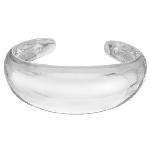 QVC Sterling Average High Polished Domed Cuff Bracelet | eBay