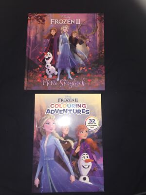 Frozen 2 Movie Storybook & Coulouring Book lot colour in Elsa Anna ...