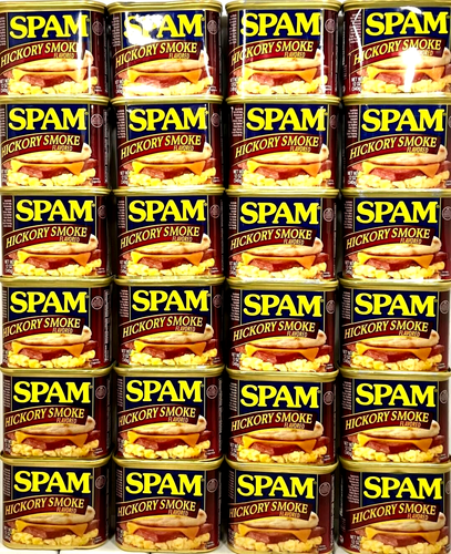 Spam Hickory Smoke Luncheon Meat 12 oz ( Pack of 24 )~5/2027 | eBay