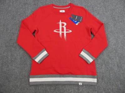 Houston Rockets Sweater Womens Medium Red Logo NBA Basketball Fanatics ...