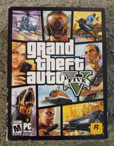 Grand Theft Auto V Five GTA V for PC DVD-ROM 7 Discs Complete In Box ...