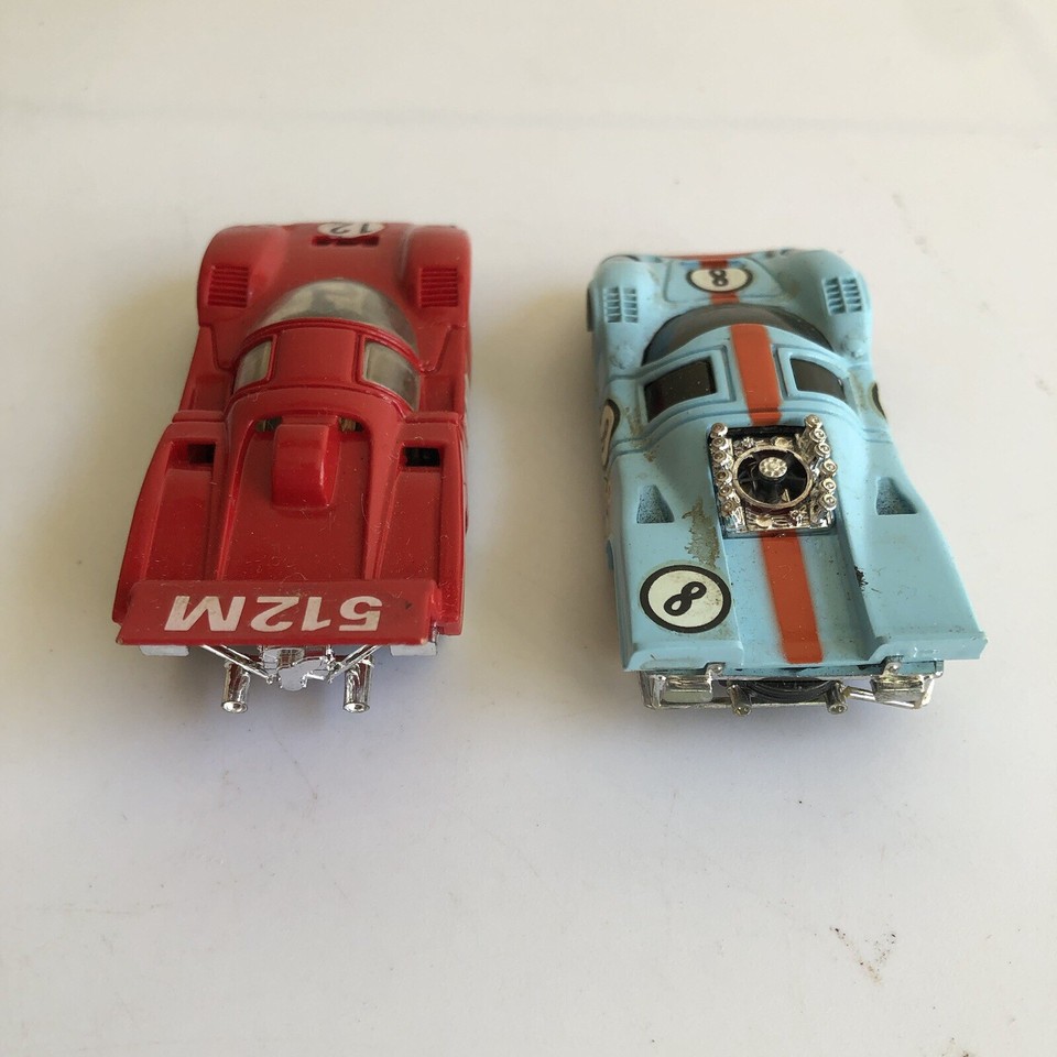 Vintage TYCO Slot Cars Set In Box Porsche Gulf 8 & Ferrari 512M | eBay